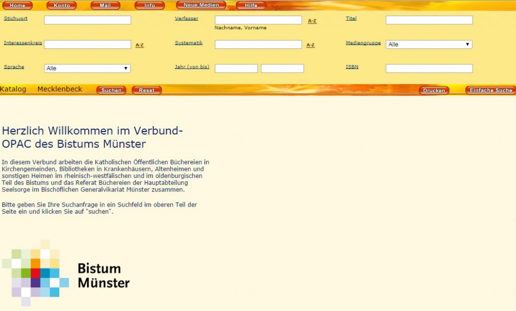 webOPAC – Unser Online-Katalog | Bücherei St. Anna